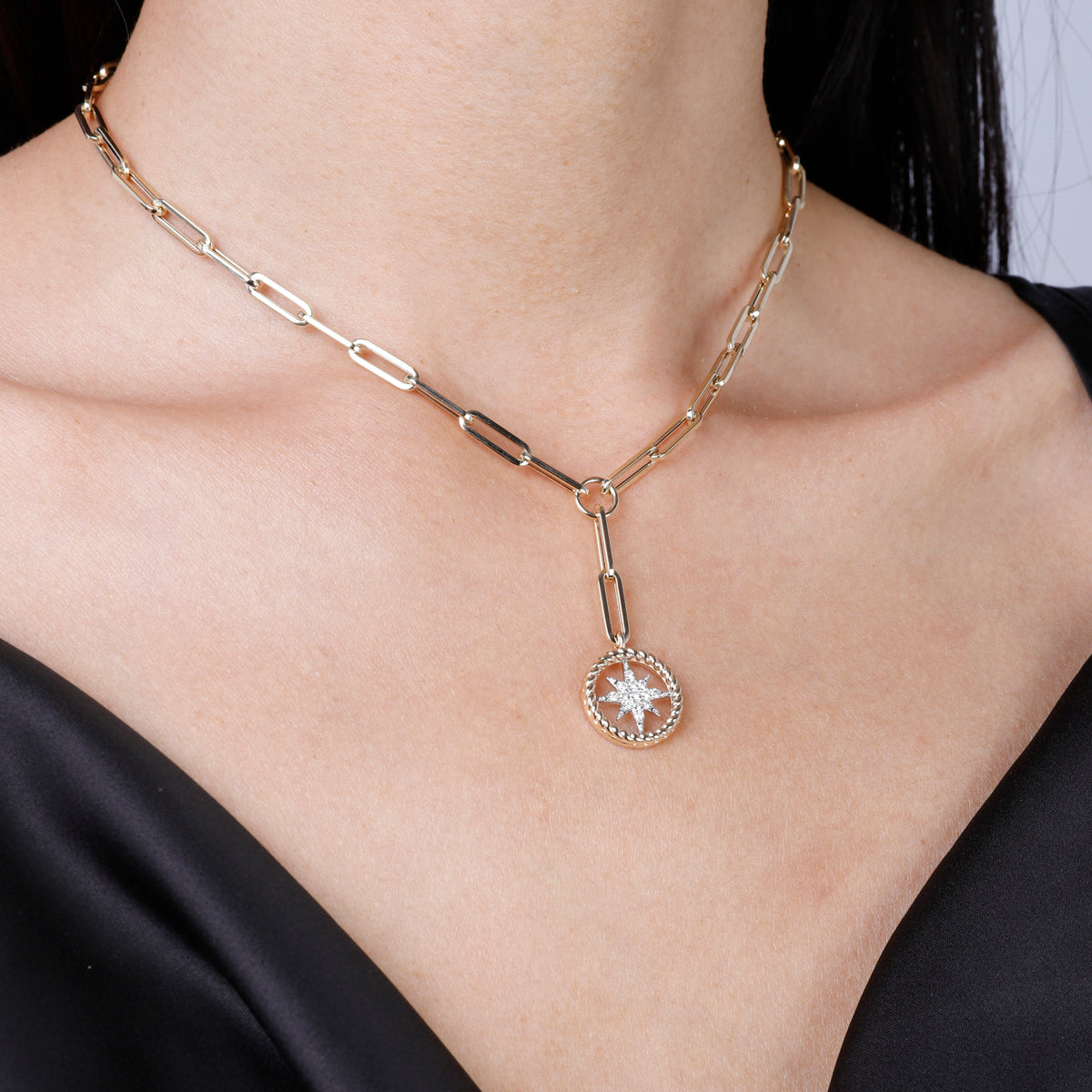 Framed Starbust Paperclip Chain – Luvente