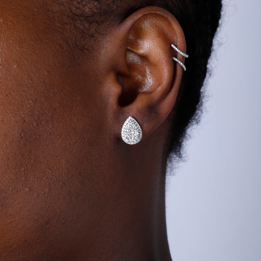 Teardrop Cluster Studs – Luvente