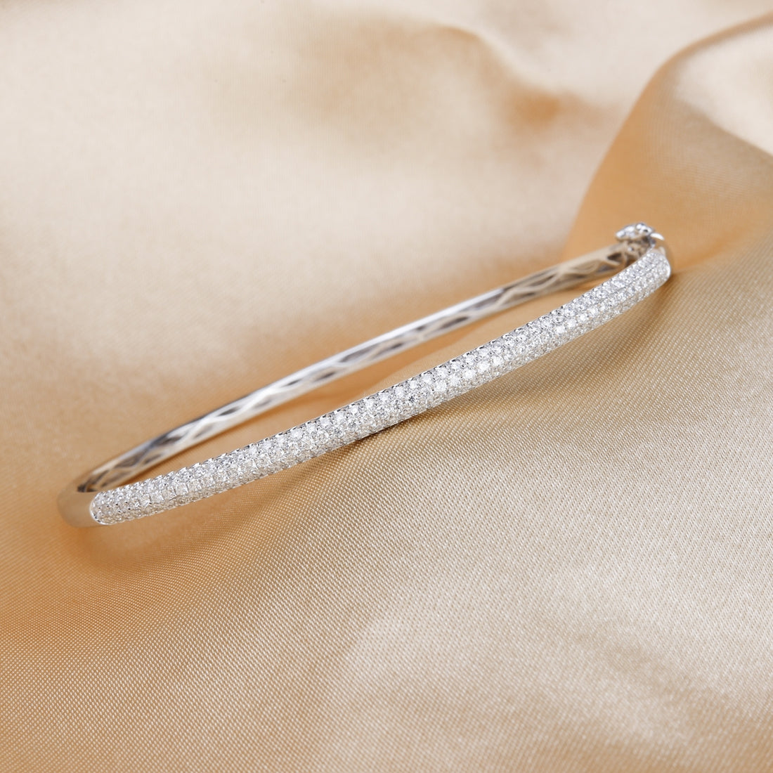 Classic Pave Bangle - Layered Style – Luvente