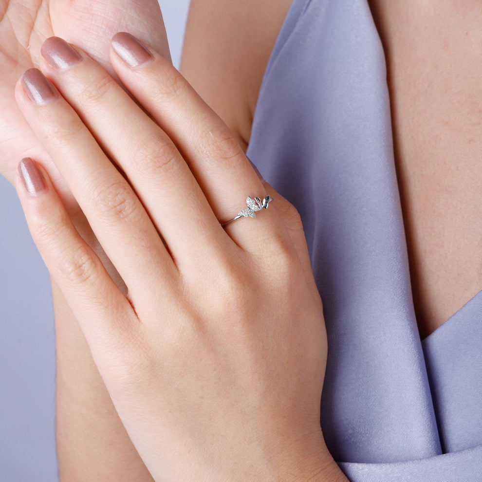 Butterflies Diamond Ring – Luvente