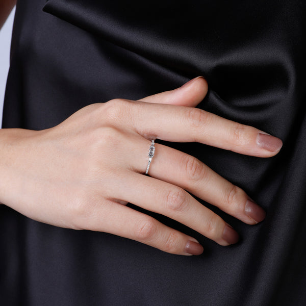 Baguette Diamond Band Ring | Stackable Jewelry Products – Luvente