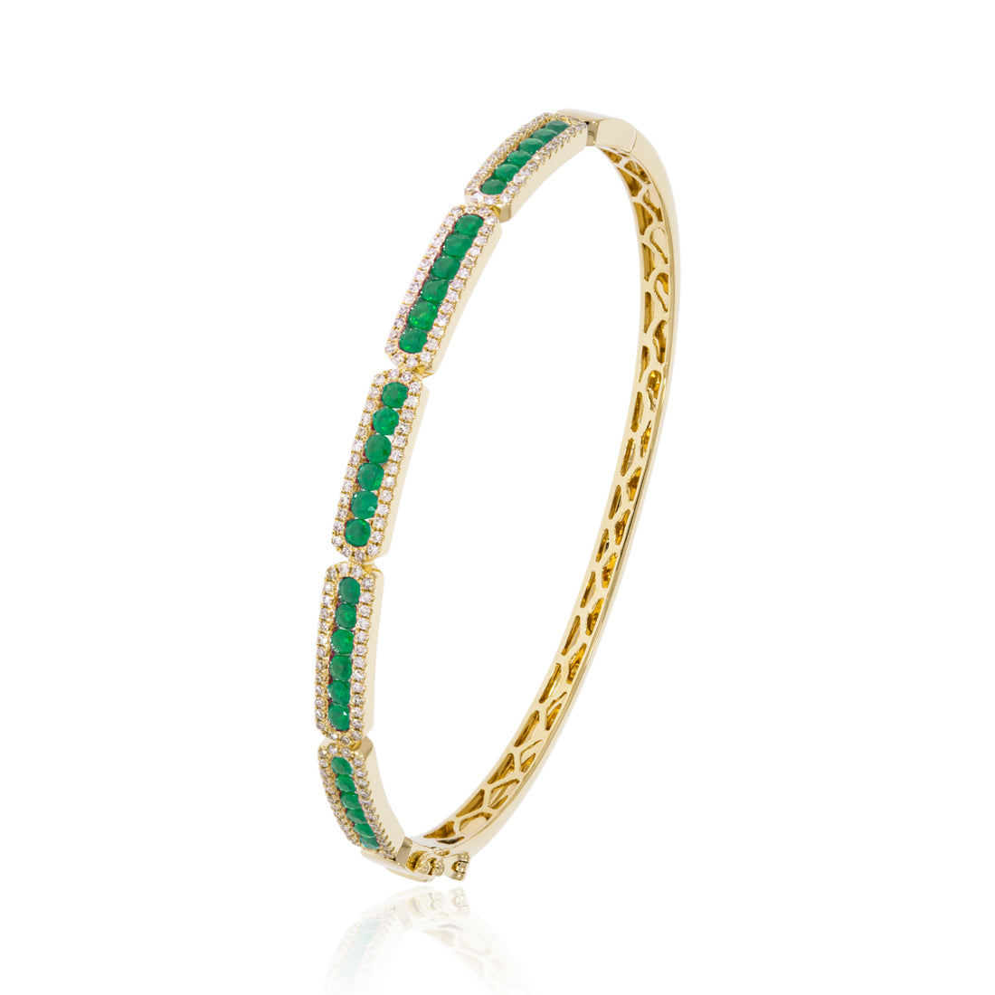 Art Deco Emerald Bangle | Stunning Jewelry Piece – Luvente