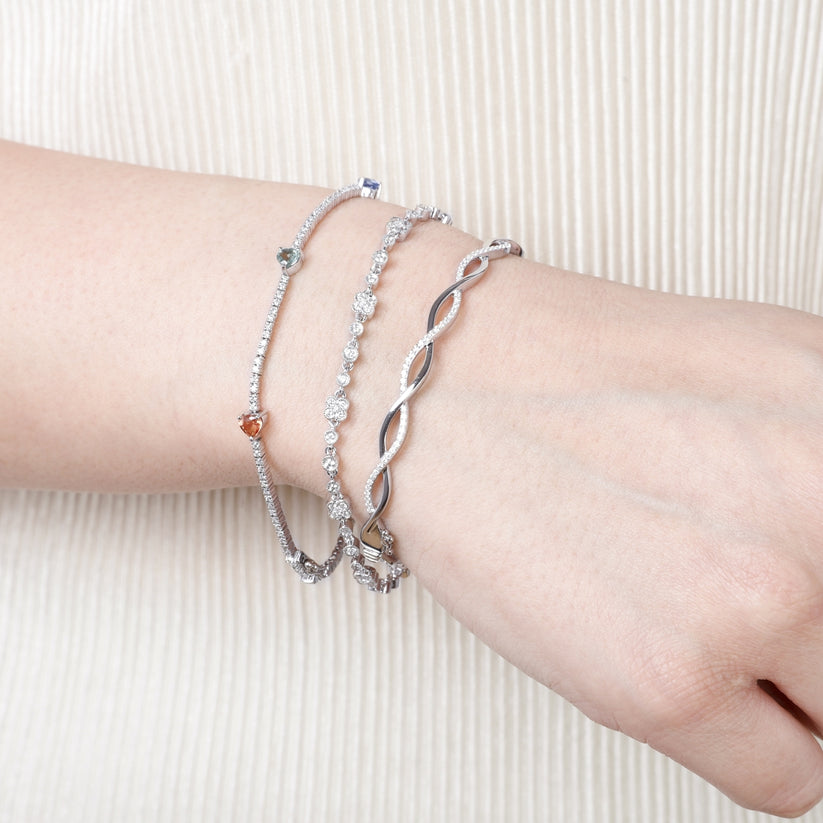 Infinity Diamond Bangle – Luvente