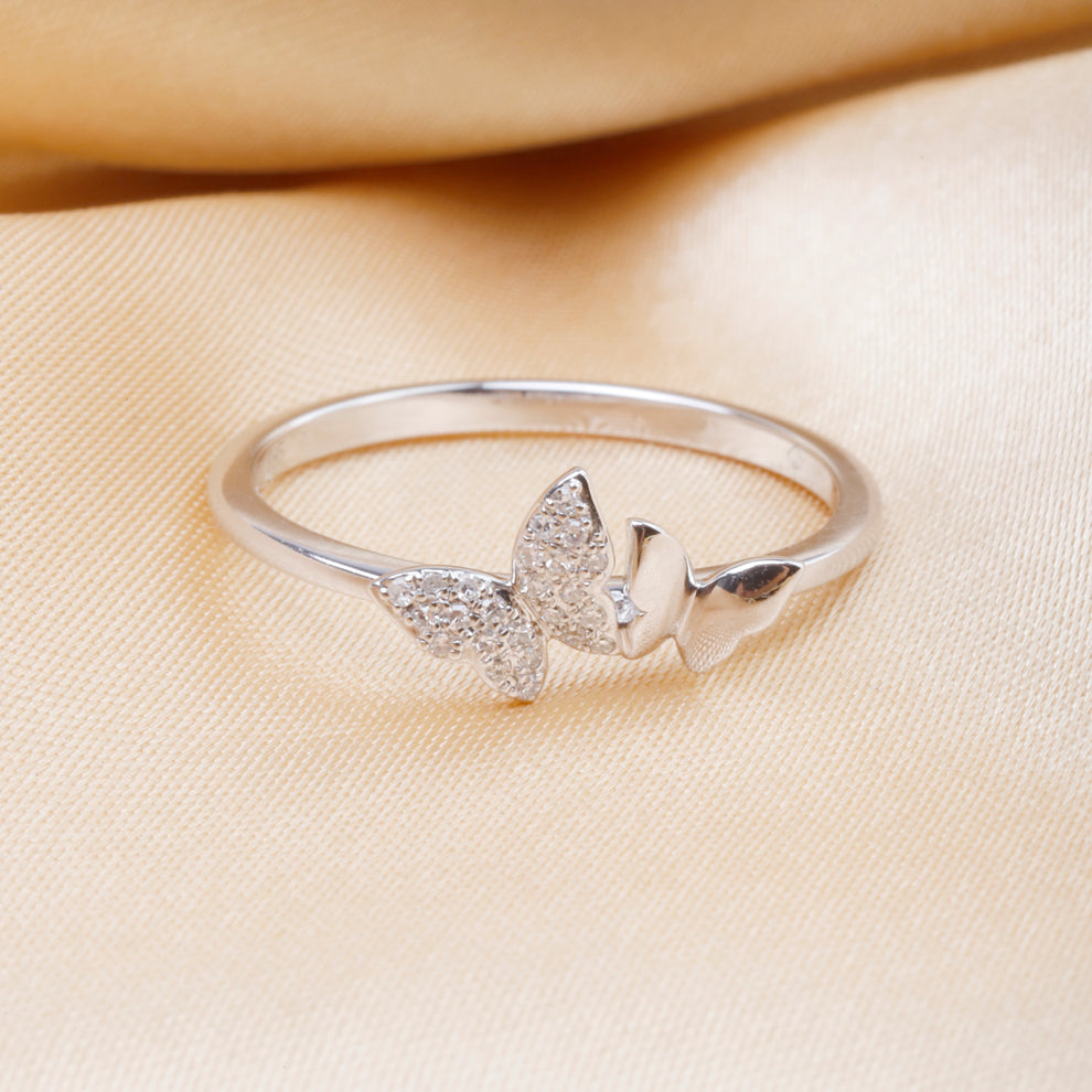 Butterflies Diamond Ring – Luvente