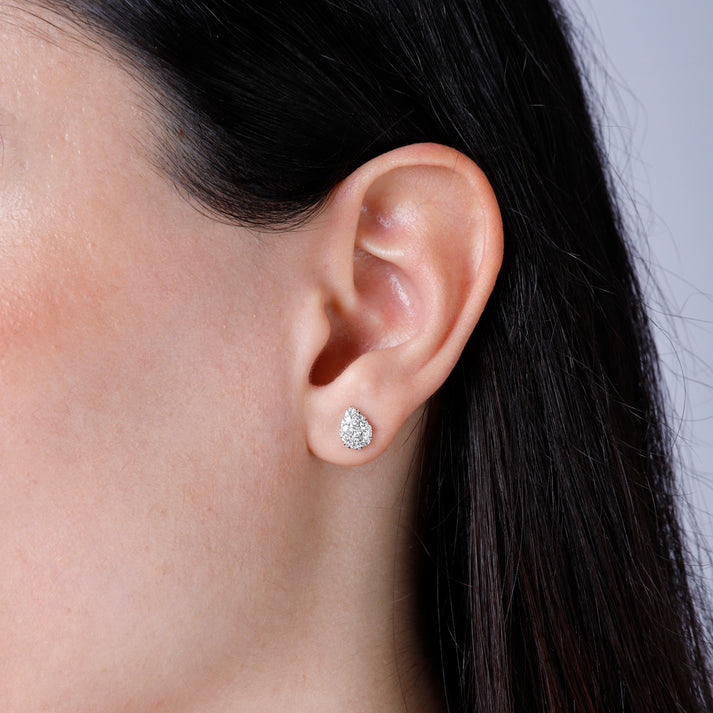 Teardrop Cluster Studs – Luvente