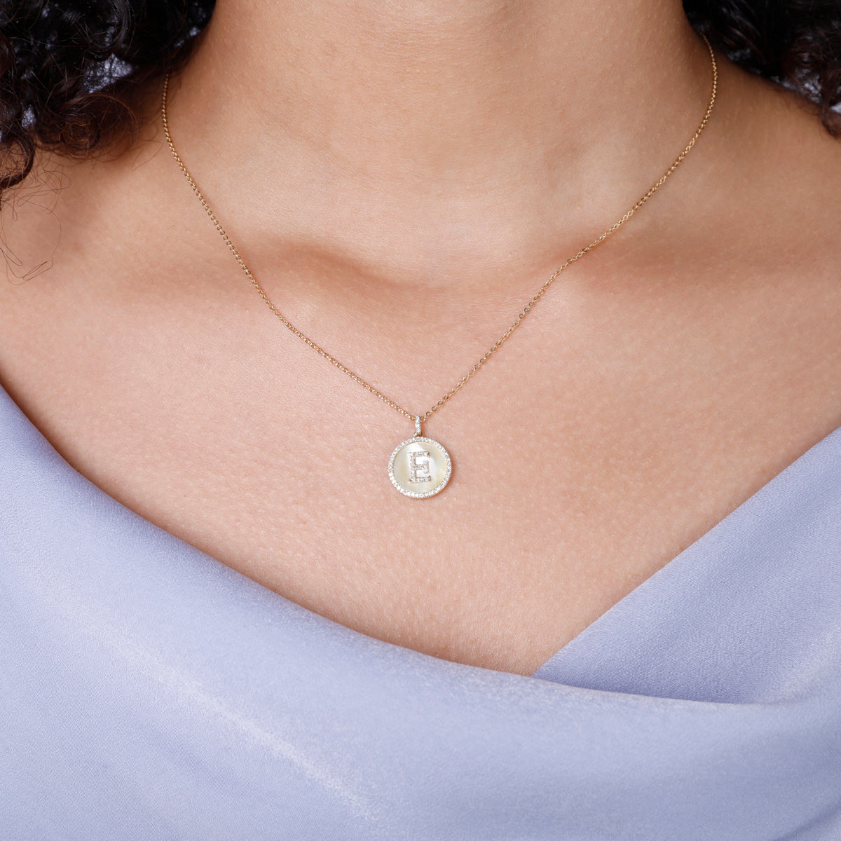 Mother of Pearl Initial – Luvente