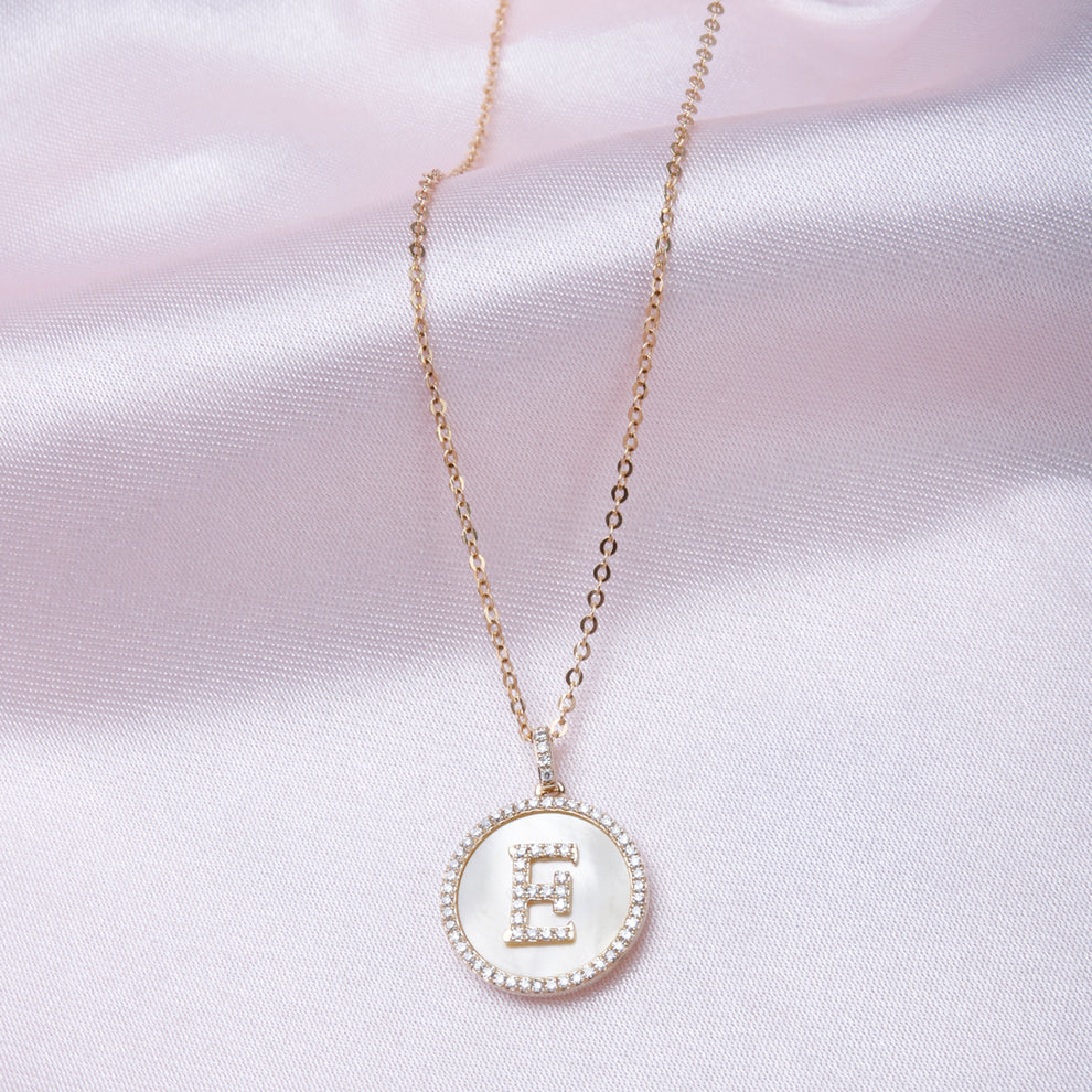 Mother of Pearl Initial – Luvente